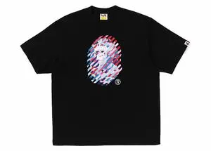 A BATHING APE Abc Camo Illusion Ape Head Tee Shirt