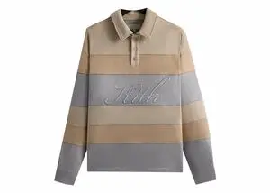 Kith Stripe Microsuede Tanner Pullover - Sandrift
