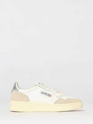 AUTRY Medalist Low Trainers In Smooth Calfskin - Silver