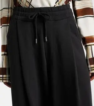 Dries Van Noten Cotton Wide-leg Pants - Black