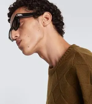 Bottega Veneta Bold Square Sunglasses