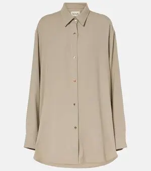 Tove Rumer Wool-blend Shirt - Beige