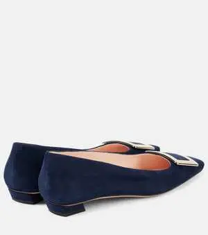 ROGER VIVIER Belle Vivier 25 Suede Pumps