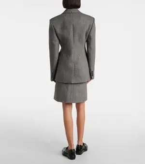 Sportmax Gel Wool-blend Tweed Blazer