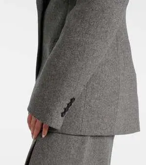 Sportmax Gel Wool-blend Tweed Blazer