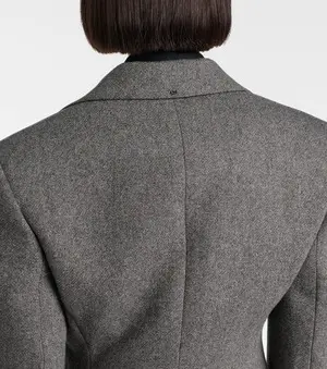 Sportmax Gel Wool-blend Tweed Blazer