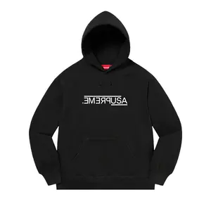 Supreme Usa Hooded Sweatshirt - Black