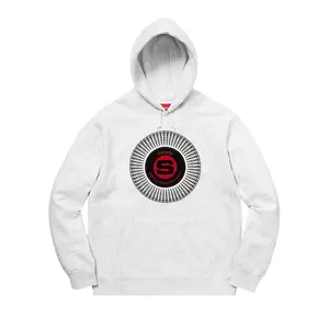 Supreme Chenille Appliqué Hooded Sweatshirt - Cream
