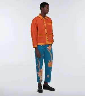 BODE Bell Flower Cotton Pants
