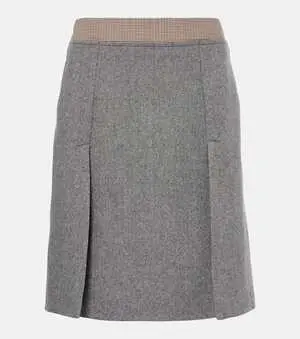 Sportmax Riga Tweed Midi Skirt