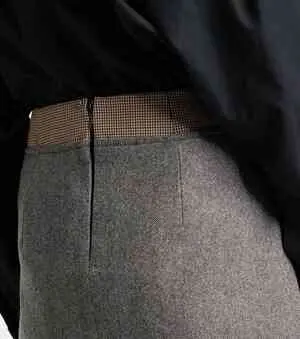 Sportmax Riga Tweed Midi Skirt
