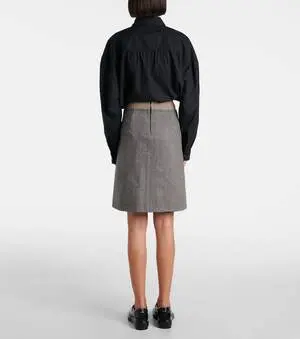 Sportmax Riga Tweed Midi Skirt