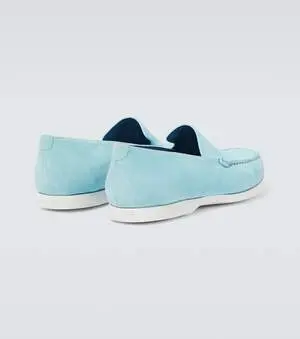 Manolo Blahnik Monaco Suede Loafers