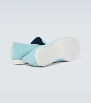 Manolo Blahnik Monaco Suede Loafers