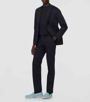 Manolo Blahnik Monaco Suede Loafers