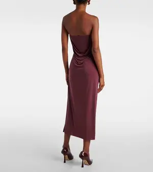 Alex Perry Draped Jersey Corset Dress