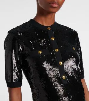 Rebecca Vallance Devyn Sequined Top
