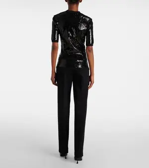 Rebecca Vallance Devyn Sequined Top