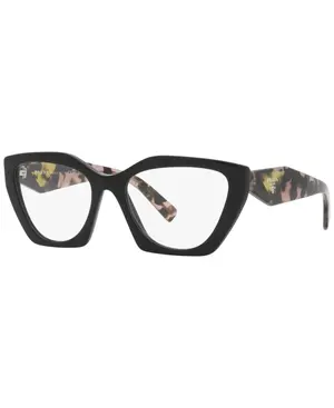 Prada Irregular Frame Eyeglasses - Black