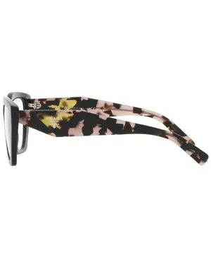 Prada Irregular Frame Eyeglasses - Black