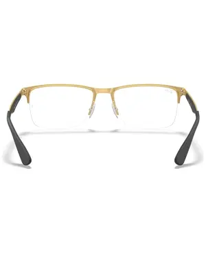 Ray-ban Rectangle Eyeglasses - Gold Blk