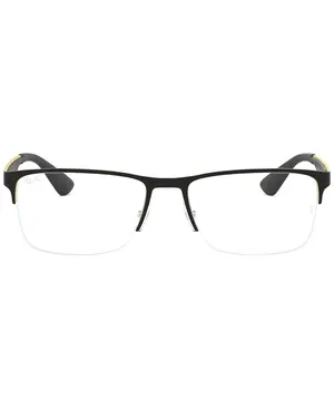 Ray-ban Rectangle Eyeglasses - Gold Blk