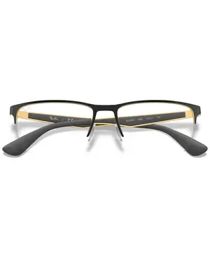 Ray-ban Rectangle Eyeglasses - Gold Blk