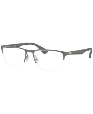 Ray-ban Rectangle Eyeglasses - Matte Gunm