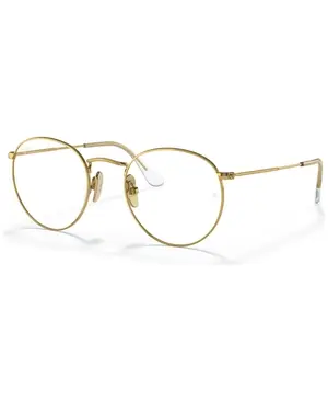 Ray-ban Round Titanium Eyeglasses - Gold