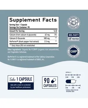 SMNUTRITION Calcium D-glucarate Capsules