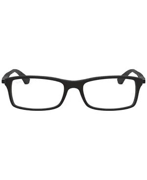 Ray-ban Rb7017 Rectangle Eyeglasses - Matte Blac