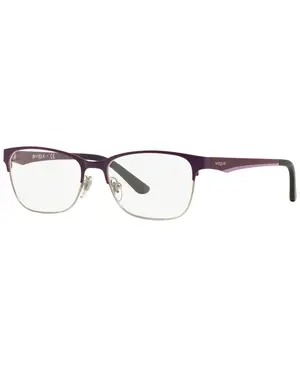 VOGUE EYEWEAR Vo3940 Square Metal Eyeglasses - Plum