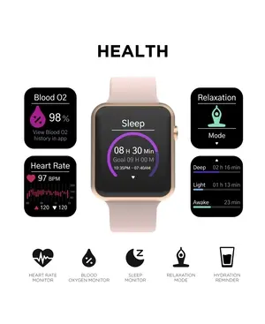 ITOUCH Air 4 Silicone Strap Smartwatch 41mm - Blush