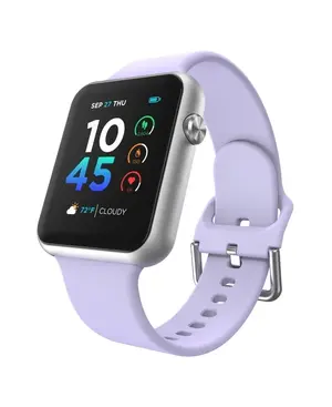 ITOUCH Air 4 Silicone Strap Smartwatch 41mm Lilac