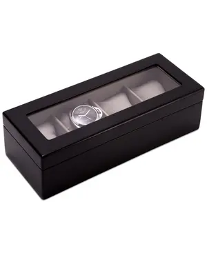 BEY-BERK Four-watch Box - Black