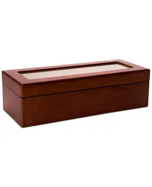 BEY-BERK Four-watch Box - Cherry Wood