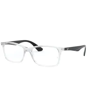 Ray-ban Ray-Ban Unisex Square Eyeglasses Transparent