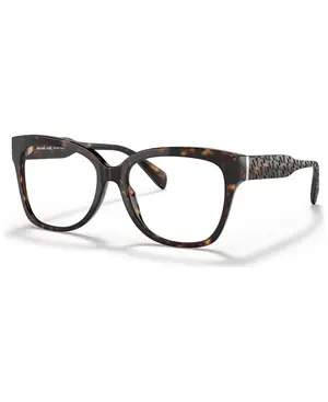 Michael Kors Michael Kors Palawan Square Eyeglasses Dark Tortoise