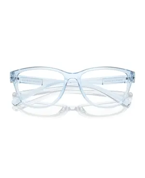 Armani Exchange Eyeglasses - Shiny Transparent Blue