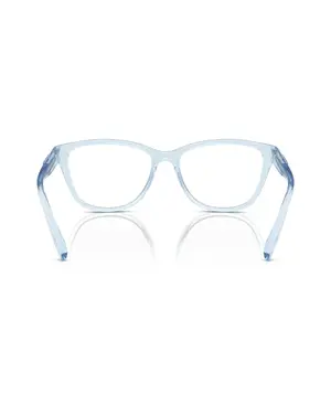 Armani Exchange Eyeglasses - Shiny Transparent Blue