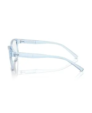Armani Exchange Eyeglasses - Shiny Transparent Blue