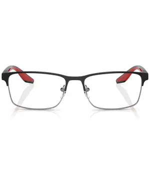 Prada Rectangle Eyeglasses - Black,silver-tone