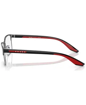 Prada Rectangle Eyeglasses - Black,silver-tone