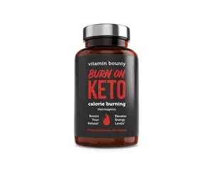 VITAMIN BOUNTY Burn On Keto Calorie Burning Thermogenic Veggie Capsules - No Color