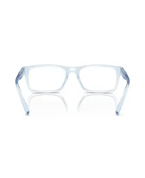 Armani Exchange Eyeglasses - Shiny Transparent Blue