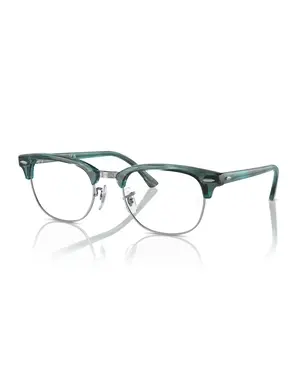 Ray-ban Ray-Ban Clubmaster Eyeglasses Striped Green