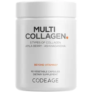 CODEAGE Multi Collagen Peptides Protein Capsules - White