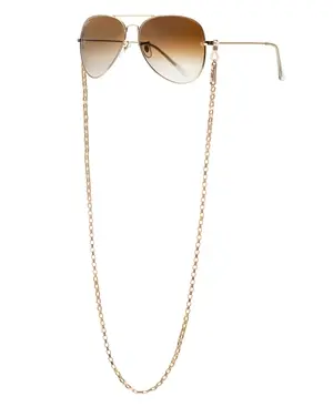 Ettika 18k Gold Plated Rectangle Glasses Chain - Gold-plated