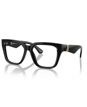 Burberry Full Rim Square Eyeglasses - Black