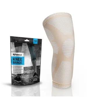 POWERLIX Compression Knee Sleeve - Beige